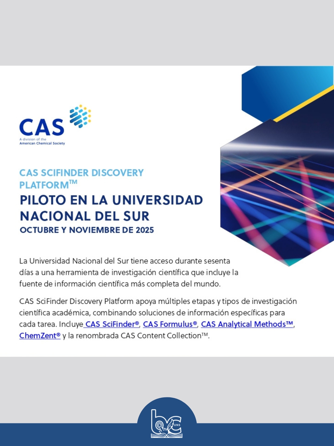 ACCESO GRATUITO A LA PLATAFORMA CAS – Biblioteca Central